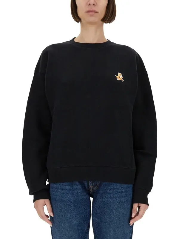 Maison Kitsuné Speedy Fox Patch Sweatshirt - Black