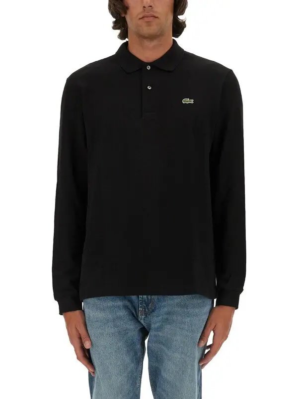 Lacoste Polo With Logo - Black