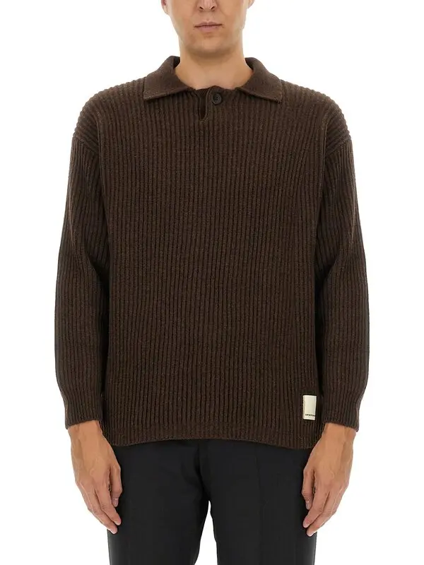 Emporio Armani Wool Jersey - Brown
