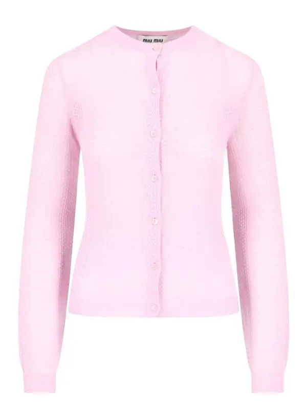 Miu Miu Cashmere Cardigan - Pink
