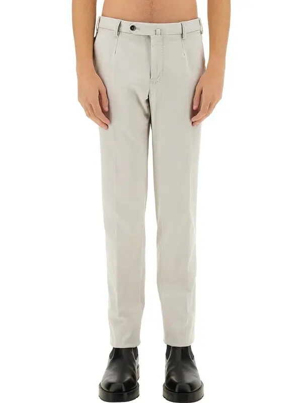 PT TORINO Cotton Pants - Ivory