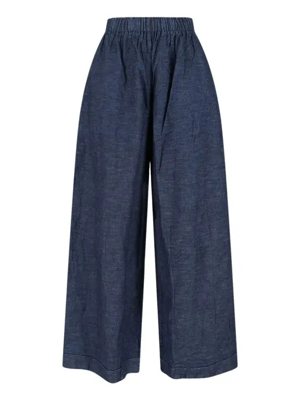 Max Mara Wide Leg Trousers - Blue