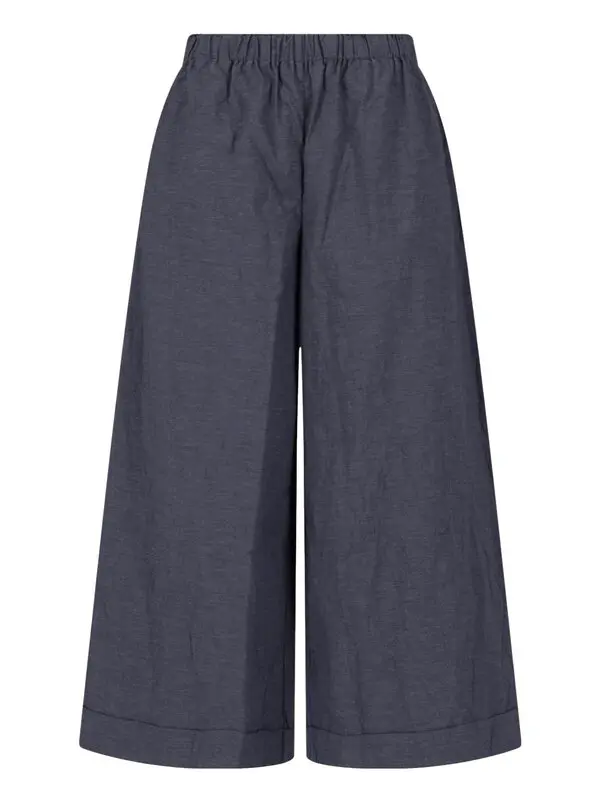 Rick Owens Wide Leg Trousers - Gray