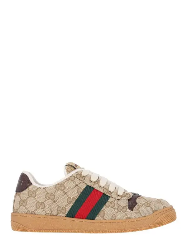 Gucci Screener Sneakers - Beige