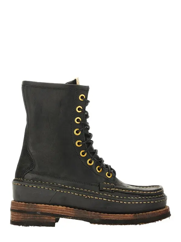 Visvim Grizzly Camper Hi-folk Boots - Black