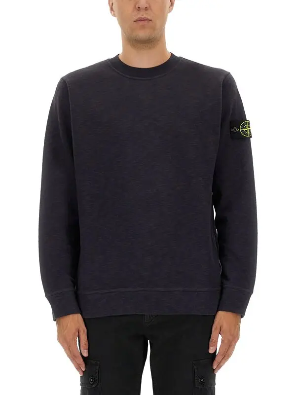 Stone Island Cotton Sweatshirt - Charcoal