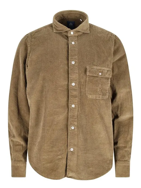 FINAMORE 1925 Salina' Shirt - Brown