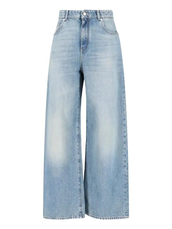 SUNFLOWER Wide Leg Jeans - Light Blue