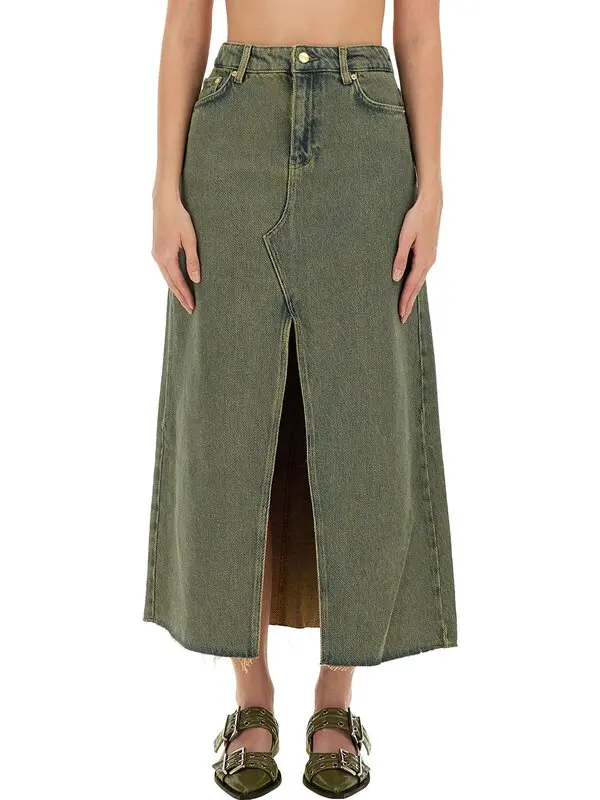 GANNI Maxi Skirt - Denim