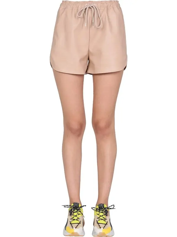 Stella McCartney Faux Leather Shorts - Pink