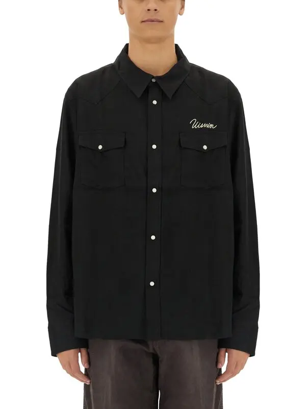 Visvim Shirt With Logo - Black