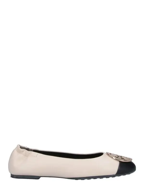 Tory Burch Claire Ballet Flats - Cream