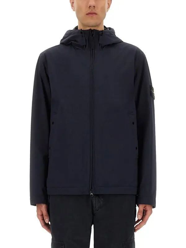 Stone Island Hooded Jacket - Blue