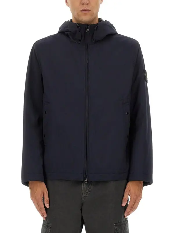 Stone Island Hooded Jacket - Blue