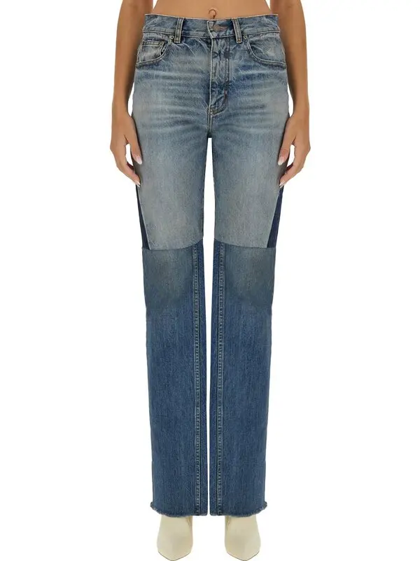 Chloé Patchwork Jeans - Denim