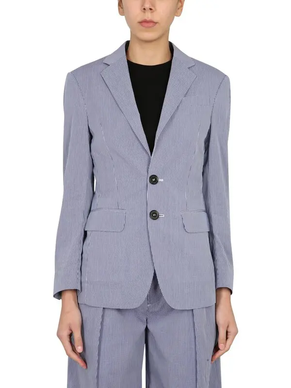 Dsquared2 Oversized Fit Single Breasted Blazer - Blue