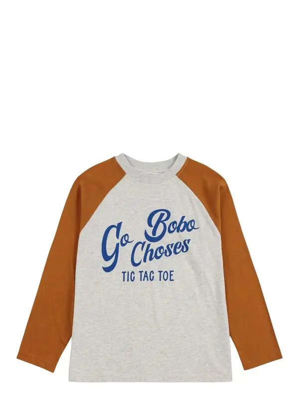 BOBO CHOSES Logo T-shirt - Brown