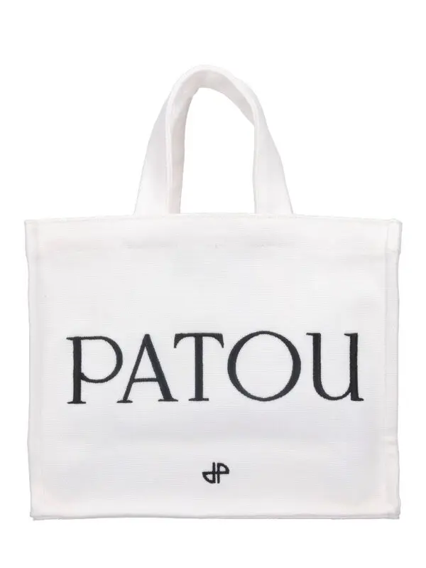 Patou Logo Tote Bag - White