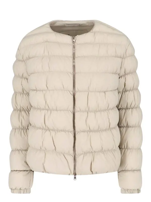 Herno Zip Down Jacket - Cream