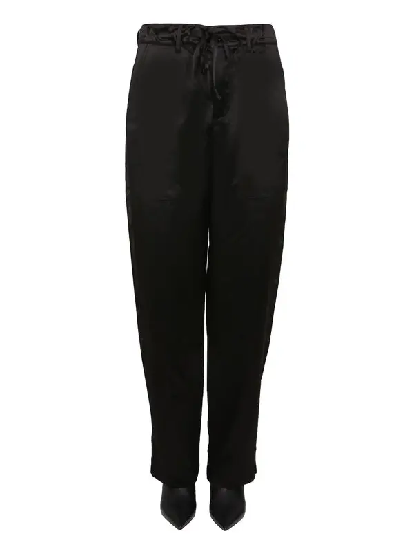 Proenza Schouler White Label Slouch Fit Pants - Black