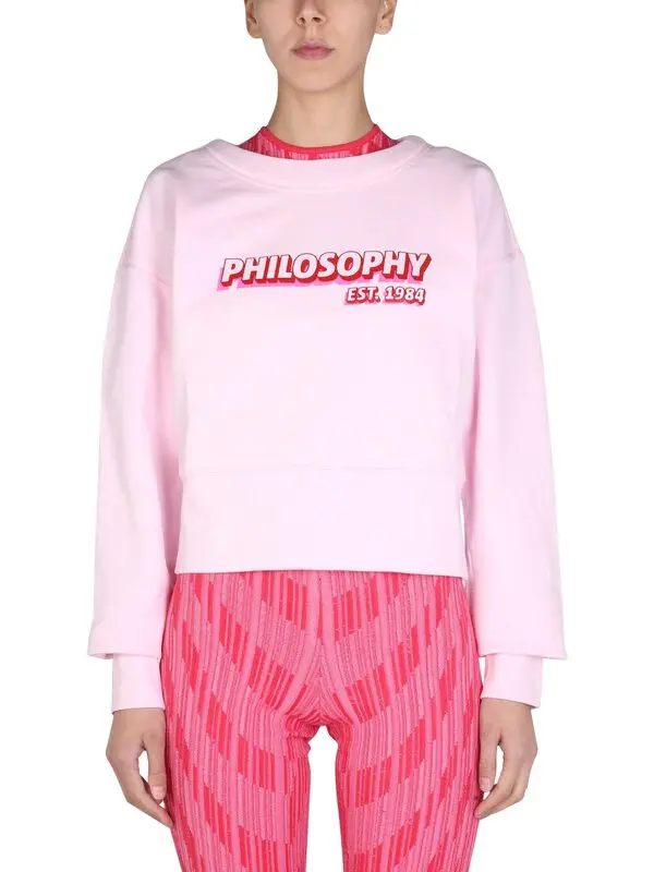 Philosophy Di Lorenzo Serafini Regular Fit Sweatshirt - Pink