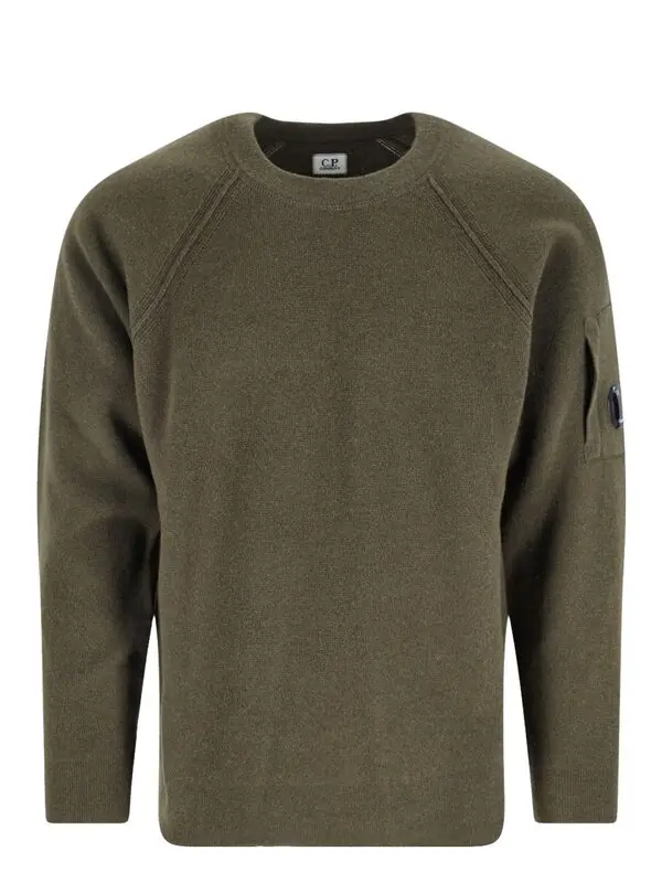 C.P. COMPANY Logo Sweater - Green