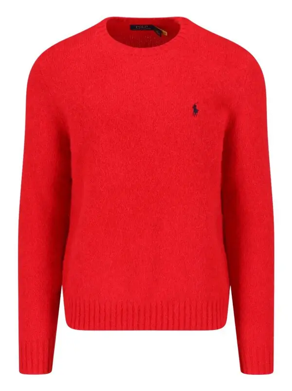Ralph Lauren Logo Crewneck Sweater - Red