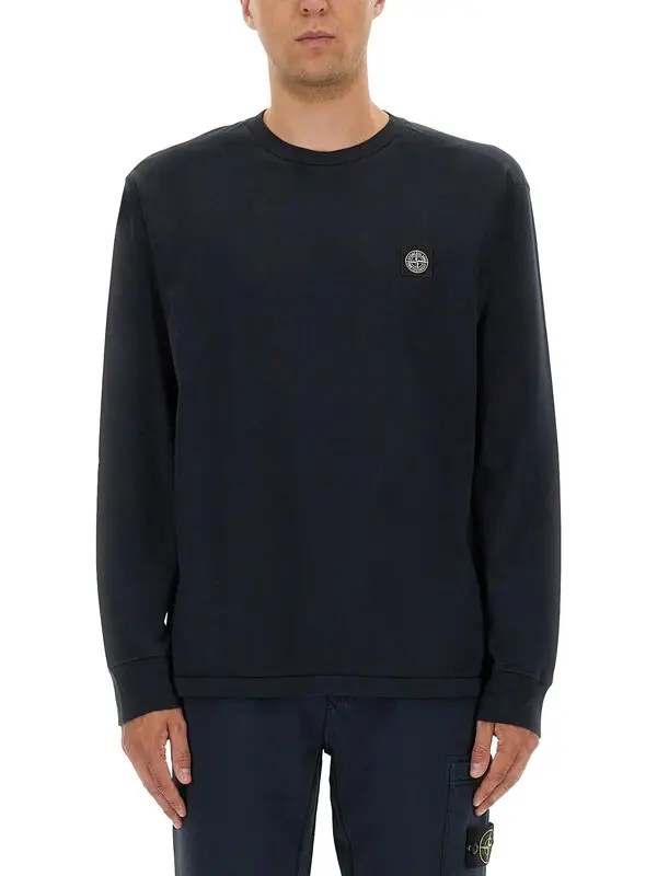 Stone Island Cotton Jersey T-shirt - Blue