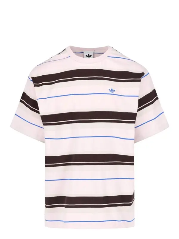 Adidas Striped T-shirt - Pink