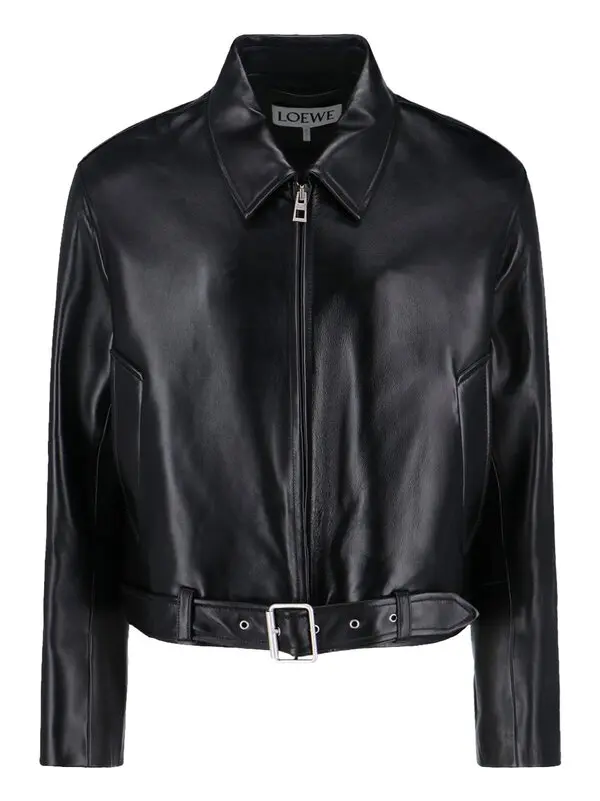 Loewe Cotton Biker Jacket - Black