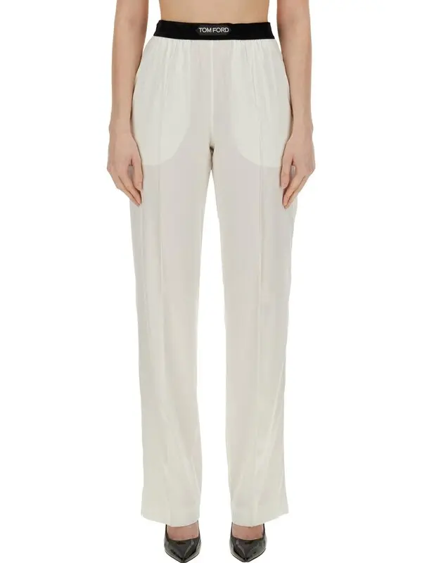 TOM FORD Satin Pants - White