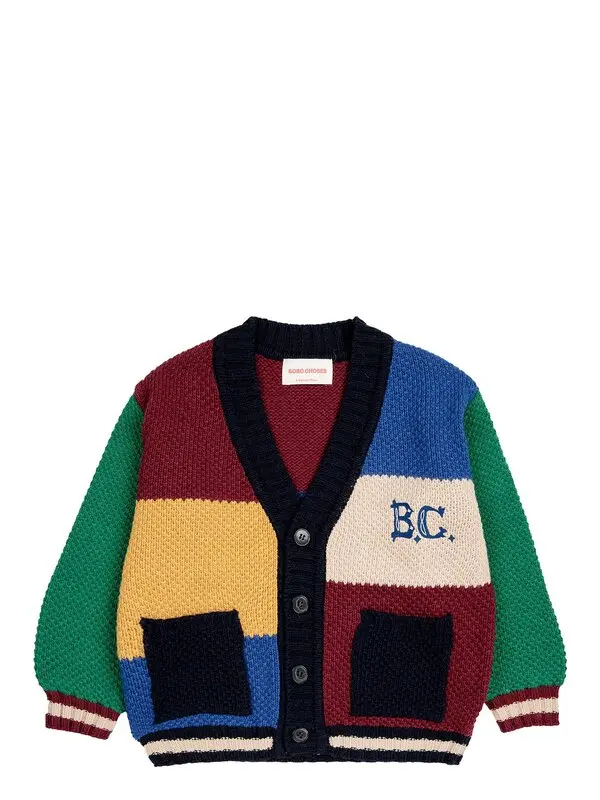 BOBO CHOSES B. C Vintage Color Block Cardigan - Multicolour