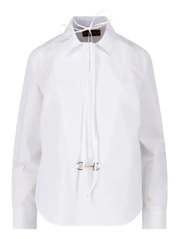 Gucci Shirt With Clamp - White