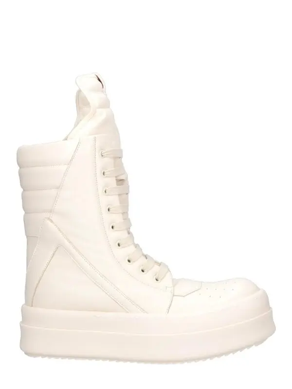 Rick Owens Mega Geobasket High-top Sneakers - White