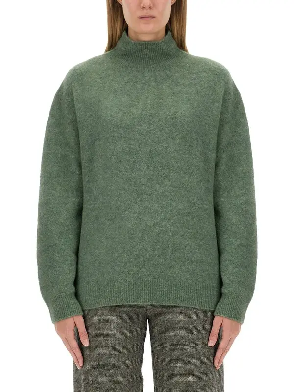 ALYSI Turtleneck Top - Green