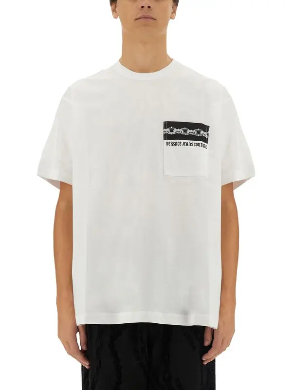 Versace T-shirt With Logo - White