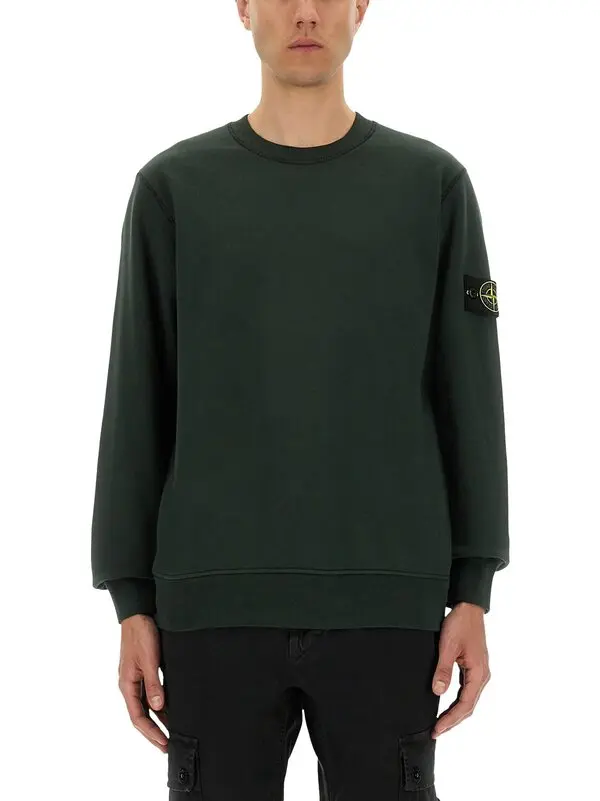 Stone Island Regular Fit Sweatshirt - Green