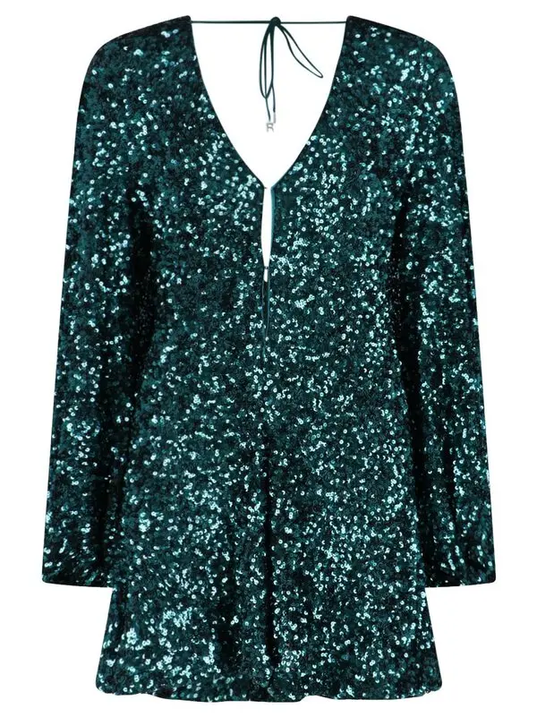 Michael Kors Sequin Mini Dress - Green