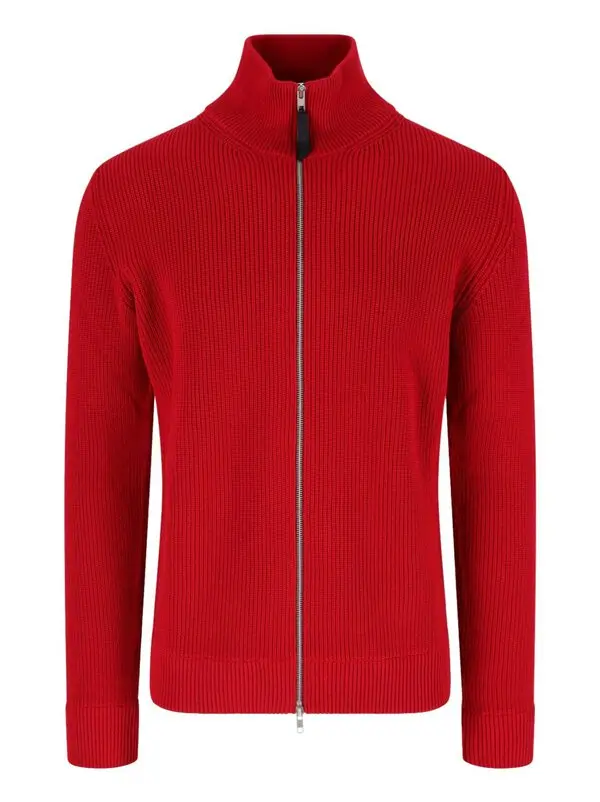 MAISON MARGIELA Zip Cardigan - Red
