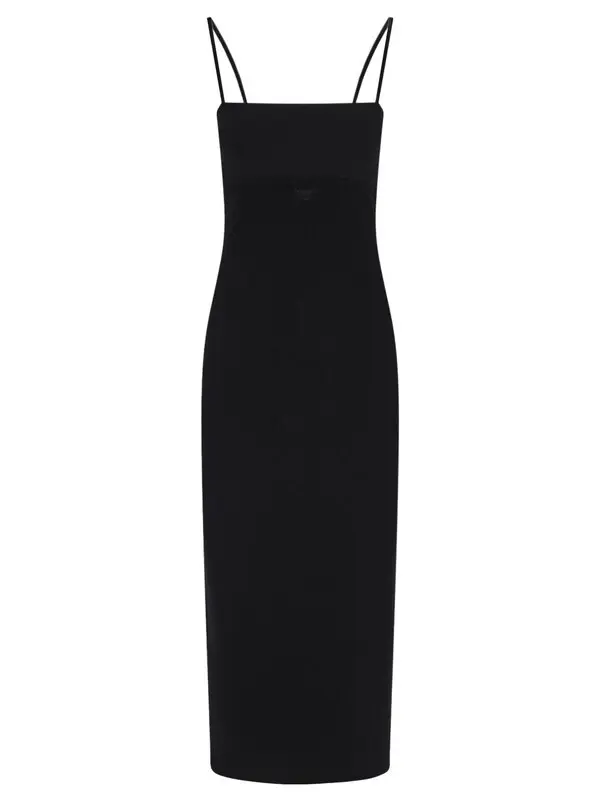 Polo Ralph Lauren Logo Midi Dress - Black