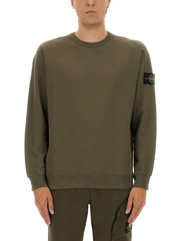 Stone Island Organic Cotton Sweatshirt - Green