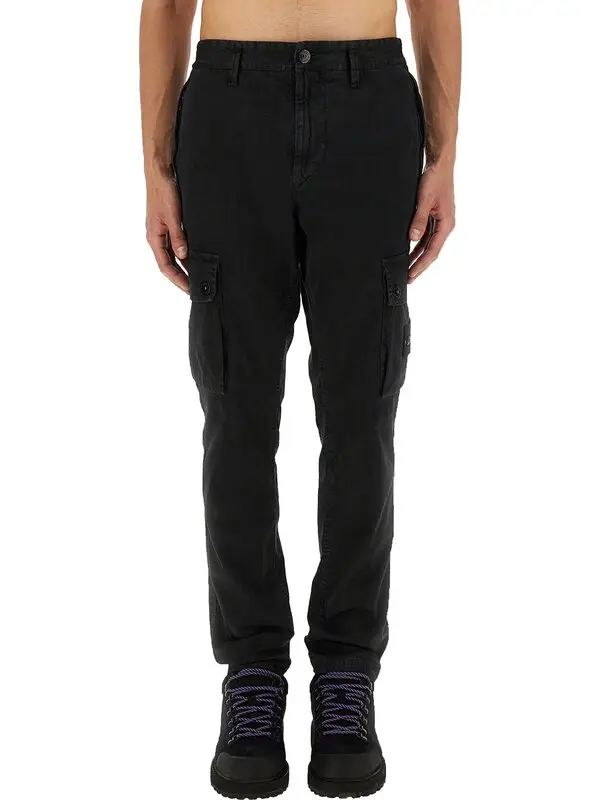 Stone Island Cargo Pants - Black
