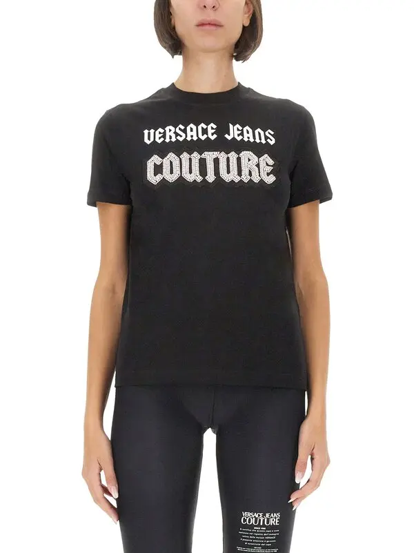 Versace Logo T-shirt - Black