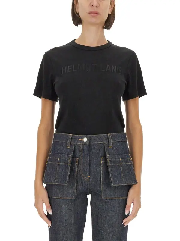 Helmut Lang T-shirt With Logo - Black