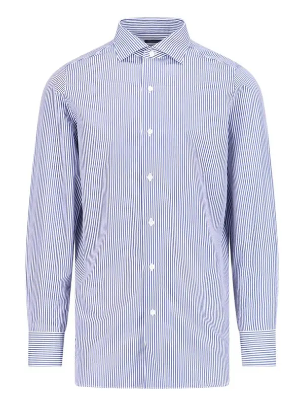 RÓHE Striped Shirt - Blue
