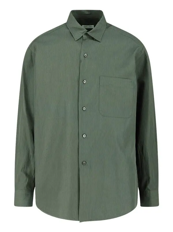 RÓHE Striped Shirt - Green