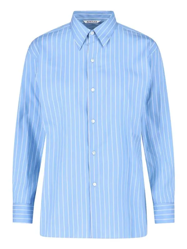 RÓHE Striped Shirt - Light Blue