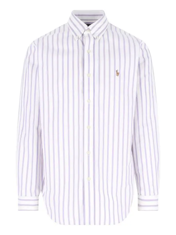 Polo Ralph Lauren Striped Cotton Shirt - Purple