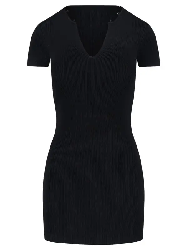 Alexander Wang Viscose Blend Mini Dress - Black