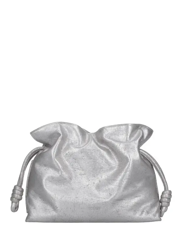 Loewe Medium Flamenco Clutch - Silver